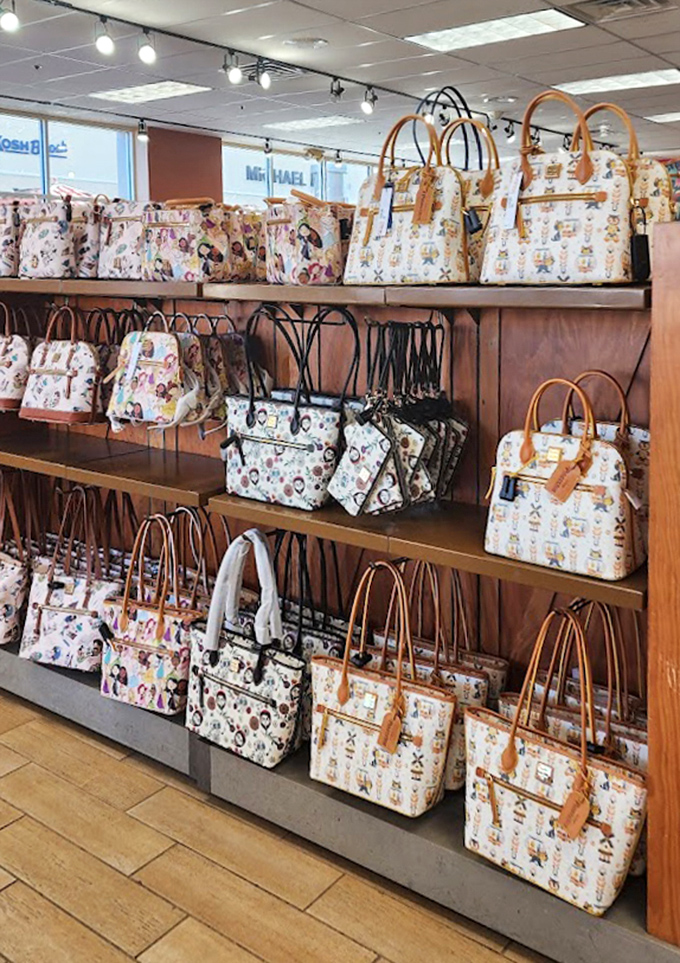 Designer dreams at discount prices: These patterned handbags aren't just accessories&mdash;they're trophies from the ultimate shopping safari.