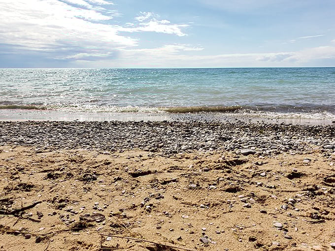 Lake Michigan's moods change like a teenager's &ndash; today she's all sparkles and pebbles, tomorrow who knows?