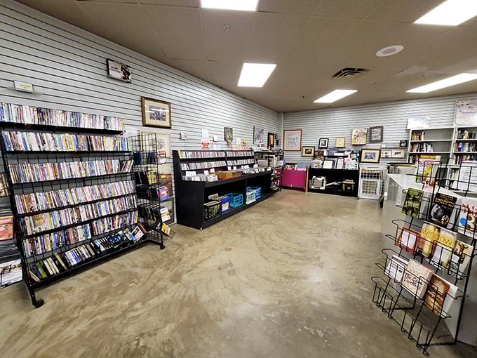 Cinephiles rejoice! The DVD section rivals any streaming service's library, minus the monthly subscription fee and with the bonus of supporting a good cause.