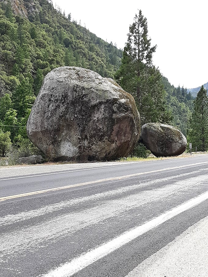 "Bear Rock" stands sentinel along Highway 70, nature's sculpture that makes roadside attractions elsewhere look like amateur hour.