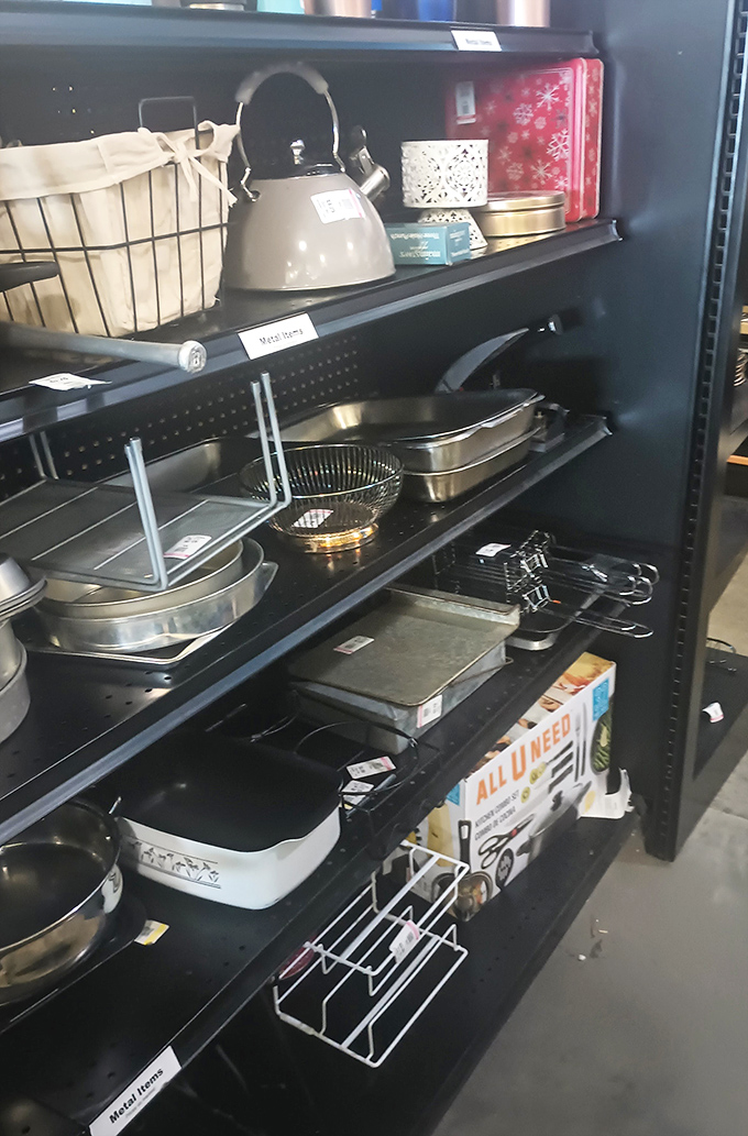 Kitchen gadget heaven! That kettle probably served tea to someone fascinating before landing here, ready for its second act in your morning routine.