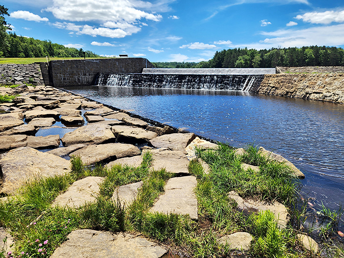 The dam that started it all&mdash;where engineering meets natural beauty in a perfect Pennsylvania marriage of function and serenity.