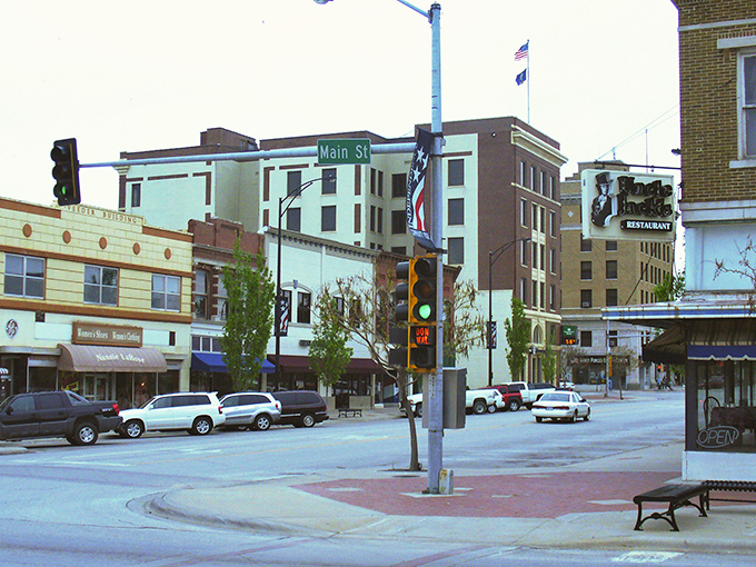 Main Street's colorful storefronts welcome visitors with small-town charm and prices that feel like a throwback to simpler times.