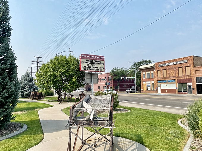 
Downtown Blackfoot whispers stories of simpler times, when neighbors knew each other and retirement funds weren't devoured by lattes and avocado toast. 