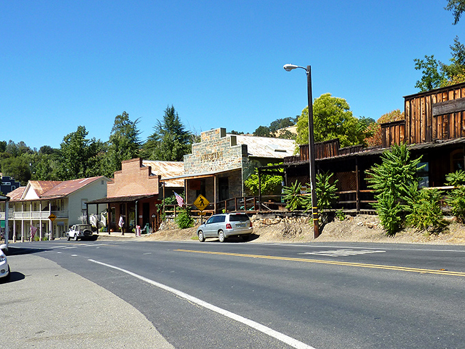 Downtown Amador City&mdash;where the buildings are older than most California cities and twice as interesting.