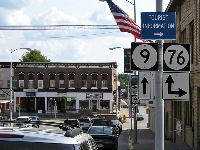 Main Street charm meets practical living where every storefront tells a budget-friendly story. 