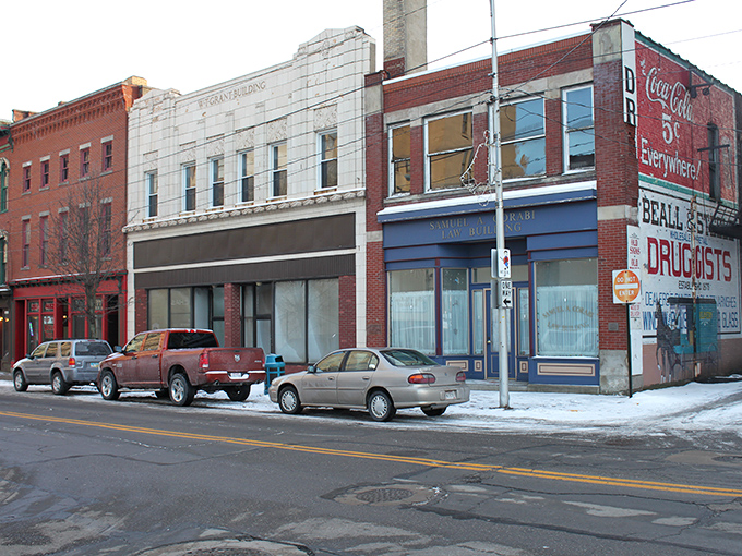 Vintage storefronts with character to spare line Steubenville's streets, where the Coca-Cola mural reminds you that some things improve beautifully with age.