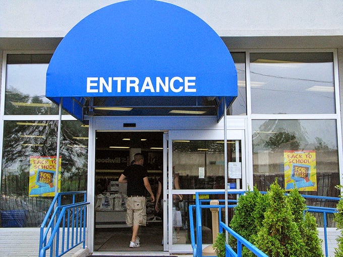 That bright blue awning isn't just eye-catching&mdash;it's your portal to a world where yesterday's fashion becomes tomorrow's statement pieces.