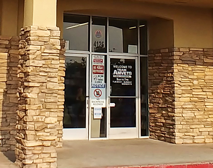 The entrance beckons with promises of discoveries beyond those glass doors. Your wallet is already breathing a sigh of relief.