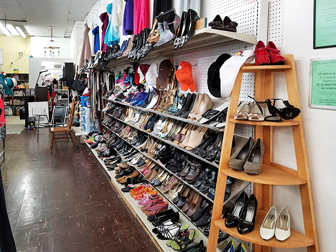 Shoe heaven exists! Rows upon rows of footwear possibilities where Cinderella herself would spend hours finding not just one, but a dozen perfect fits.