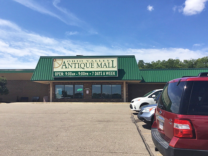 Under clear blue skies, this unassuming exterior hides a labyrinth of memories and collectibles inside&mdash;proof that you should never judge an antique book by its cover.