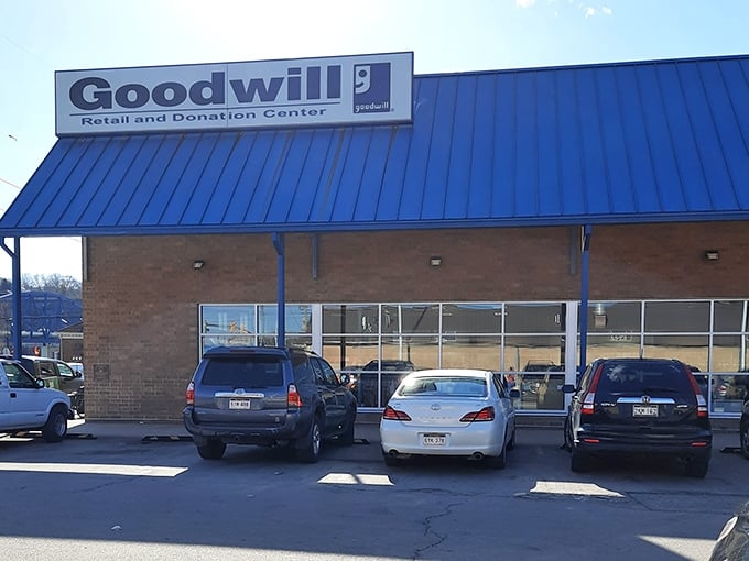 Parked cars outside hint at the treasure hunters already inside, each hoping to strike gold in this brick-and-mortar motherlode of bargains.