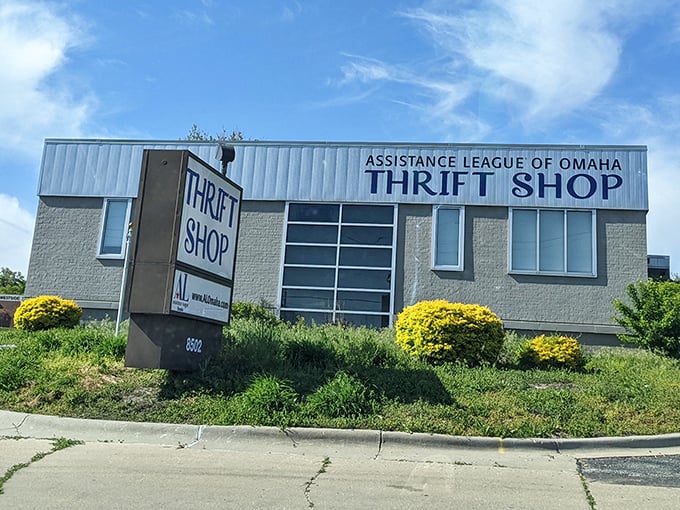 Blue skies and bargain hunting go hand in hand at this modest building that's basically Nebraska's answer to Aladdin's cave.