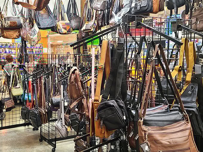 Handbag heaven! Like a leather goods museum where everything has a price tag and you're encouraged to touch the exhibits.