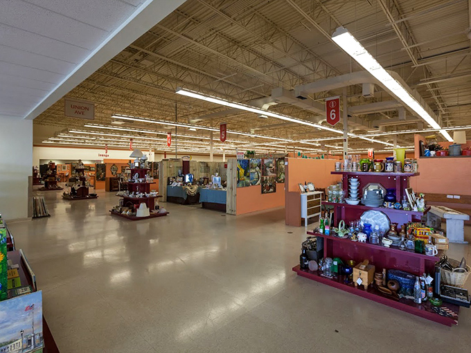 Inside, the treasure hunt begins! Wide aisles and numbered sections make navigation easy, even for first-timers experiencing "antique overwhelm."