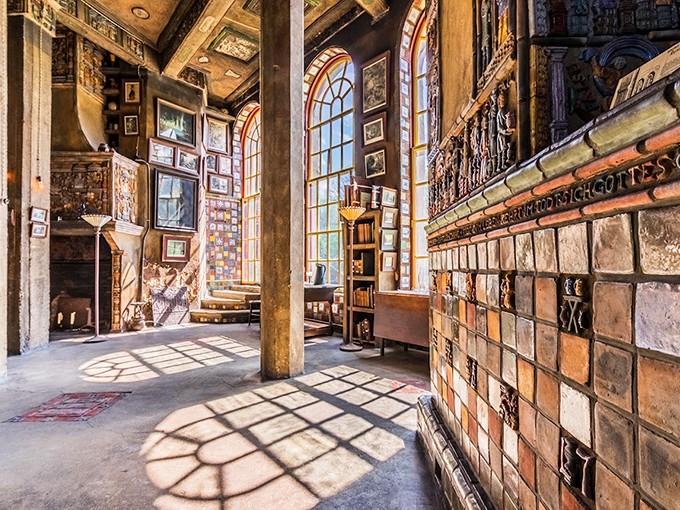 Sunlight streams through arched windows, creating a dance of shadows across handcrafted tiles. Indiana Jones would approve of this archaeological wonderland.