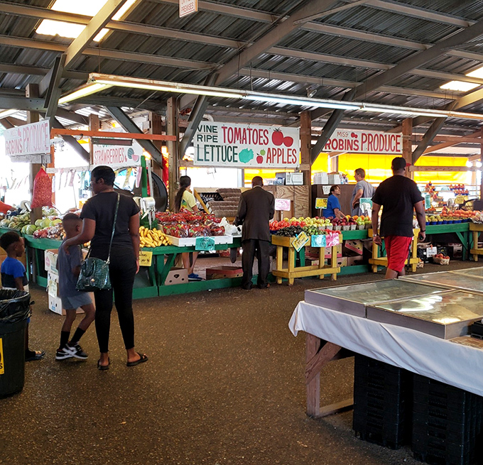 Nature's bounty on display at Robin's Produce. These vibrant fruits and vegetables put supermarket offerings to shame with their farm-fresh appeal.