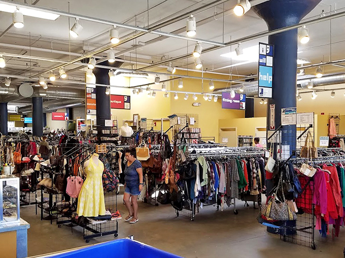 Inside, the vastness reveals itself&mdash;a cathedral of secondhand splendor where one person's castoffs become another's conversation pieces.