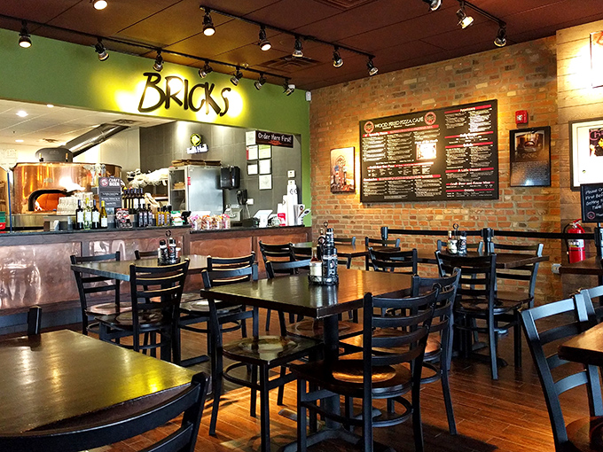 Inside, the warm glow of Billy Bricks creates that perfect "why yes, I would like to stay for another slice" atmosphere that great pizzerias master.