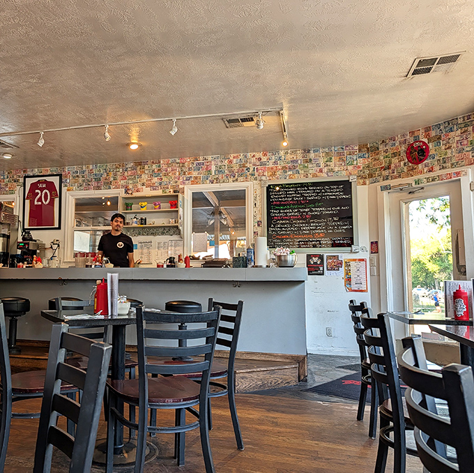 Inside, postcards wallpaper the space above the counter&mdash;each one a love letter from someone who couldn't stop thinking about those Park Potatoes.