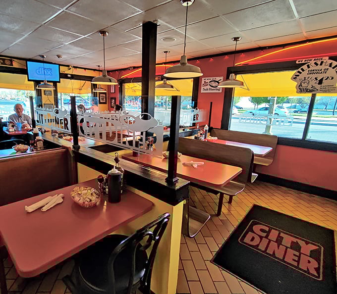 Classic red booths and vintage charm&mdash;this isn't interior decorating, it's a time machine that happens to serve exceptional hash browns.