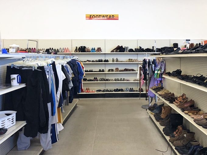 The footwear section offers everything from practical work boots to stylish heels, all organized for easy browsing.