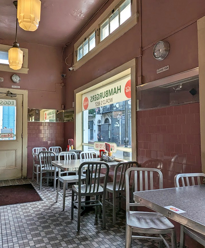 Step inside and the pink-tiled walls embrace you like a warm hug from your favorite aunt who always feeds you too much.