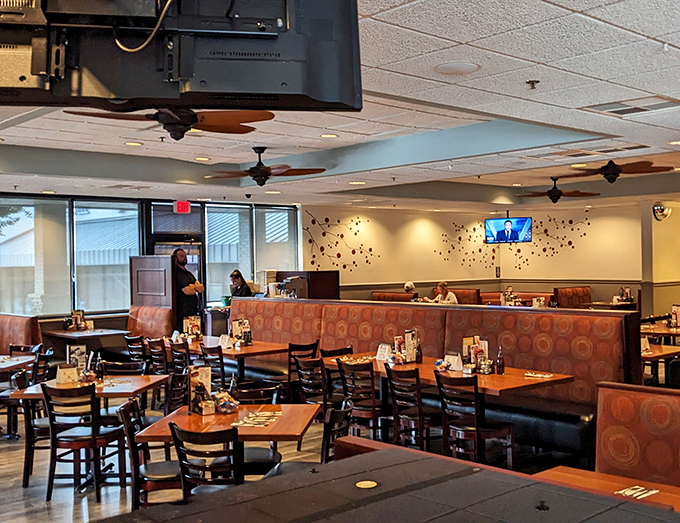 Cozy booths and warm lighting create the perfect backdrop for breakfast magic. This isn't just a meal&mdash;it's the stage where morning memories are made.