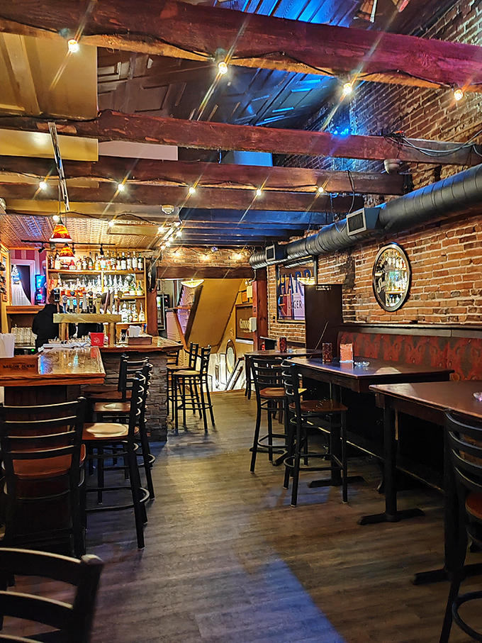 Step inside and time slows down &ndash; exposed brick walls, wooden beams, and that perfect pub lighting that makes everyone look like they've just returned from vacation.
