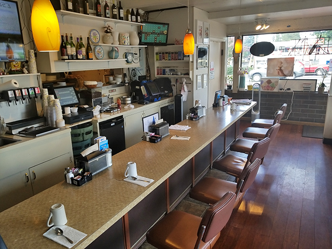 Counter culture at its finest&mdash;where conversations flow as smoothly as the coffee, and every stool tells a story of Gresham mornings.