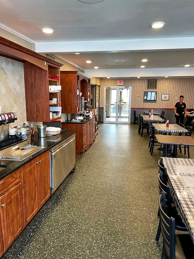 Step into a time machine where red awnings and chrome trim promise comfort food that predates the concept of "food influencers."