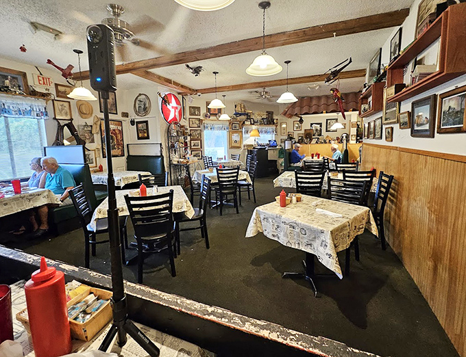 Step inside and you've entered a time capsule of comfort&mdash;where every framed photo, wooden beam, and checkered tablecloth tells a story of meals shared.