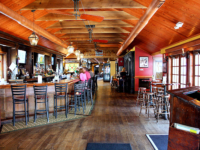 Warm wooden ceilings and rustic charm create the perfect backdrop for cheesesteak nirvana—casual enough for lunch, cozy enough for date night.