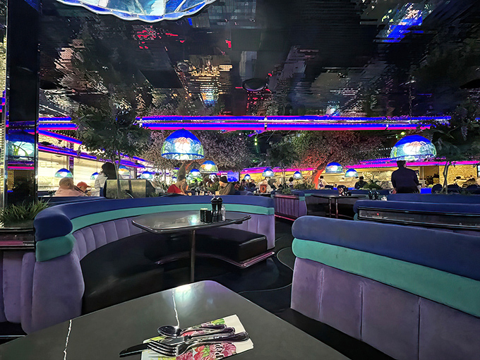 Step inside and welcome to Studio 54's disco-loving cousin who decided to open a restaurant instead of hosting parties.