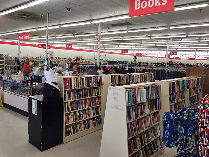 Aisles stretching toward infinity, each one promising treasures that'll make your heart skip like a scratched record.