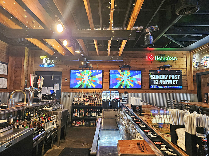 This isn't just a bar; it's a bourbon sanctuary where Kentucky's finest spirits stand ready to complement your perfectly seared protein.