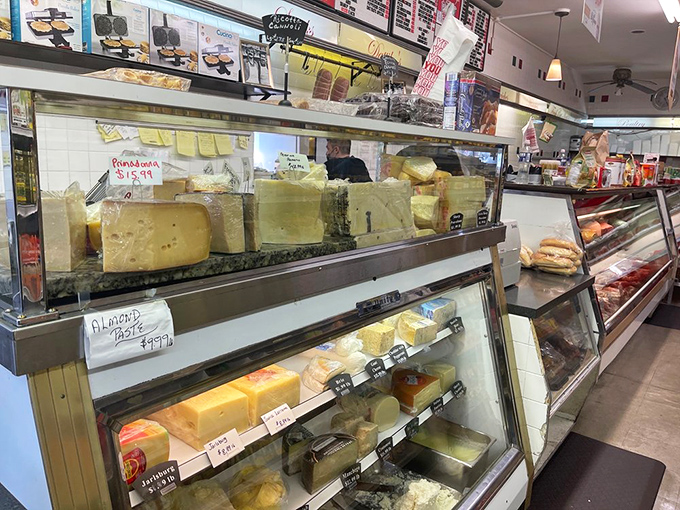 The cheese counter at Dattilo's isn't just a display&mdash;it's a museum of dairy excellence where provolone and sharp Italian varieties await their starring roles.