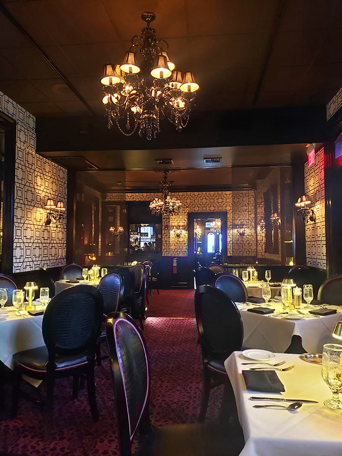 Step into a world where chandeliers cast romantic shadows and every table feels like the best seat in the house. Dinner theater without the awkward singing.