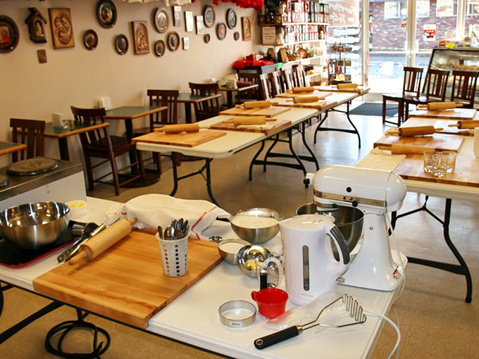 Cooking classes where pierogi dreams come true! These tables transform novices into Polish food wizards faster than you can say "pass the sour cream."