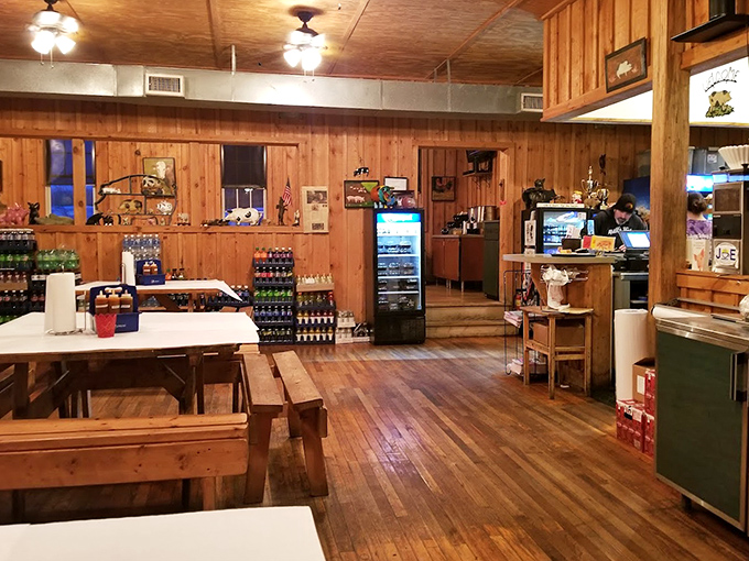 Wooden walls, picnic tables, and that unmistakable aroma of hickory smoke&mdash;this isn't just a restaurant, it's a barbecue sanctuary where calories don't count. 