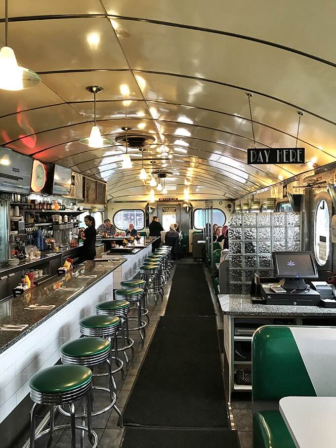 Step inside and time travel to the golden age of American dining &ndash; green vinyl stools, curved ceiling, and all the charm your nostalgia-loving heart desires.