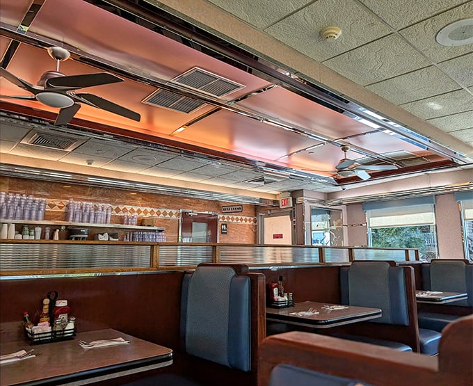 Those navy blue booths have witnessed first dates, family celebrations, and countless coffee refills&mdash;the silent historians of Wayne's dining scene.