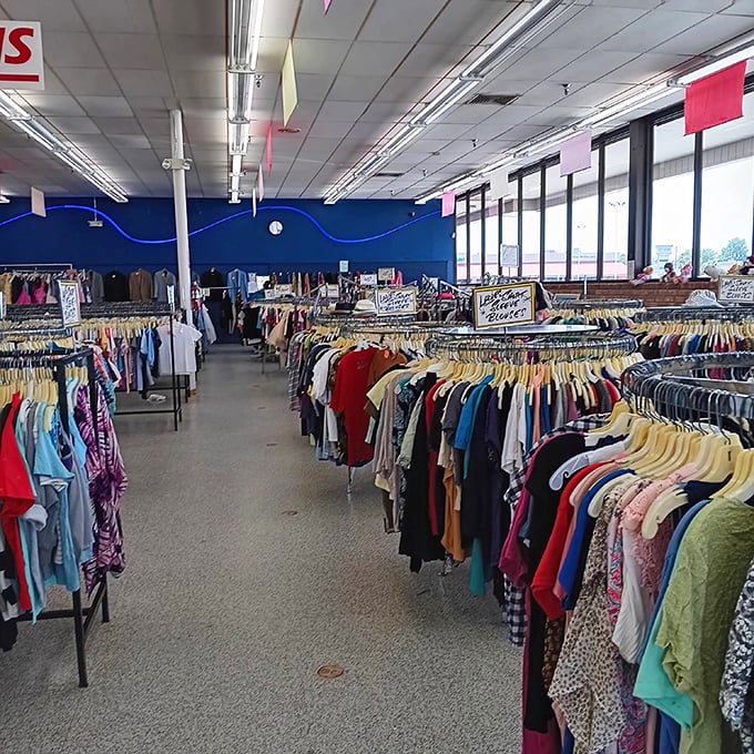 Endless aisles of possibilities stretch out like a treasure hunter's fever dream made wonderfully real.