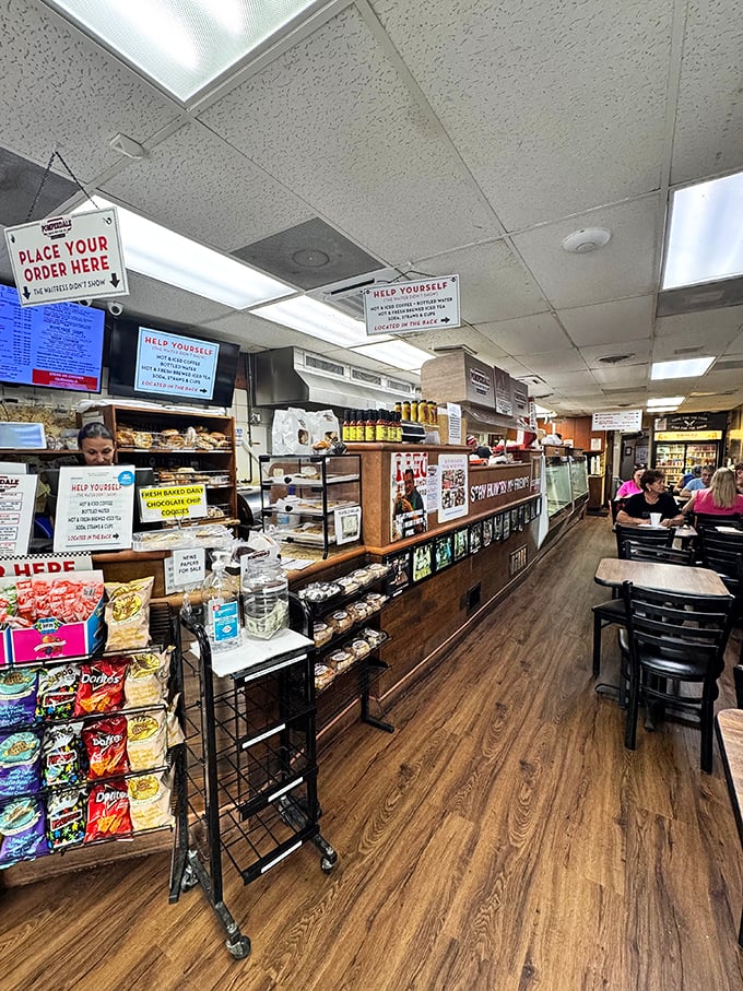 The no-frills interior puts all its energy where it belongs: into making sandwiches that'll ruin you for life.