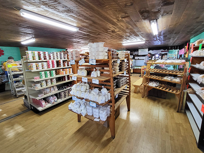 Wooden shelves laden with homemade goodness &ndash; this isn't just a bakery, it's a museum where every exhibit is deliciously edible.