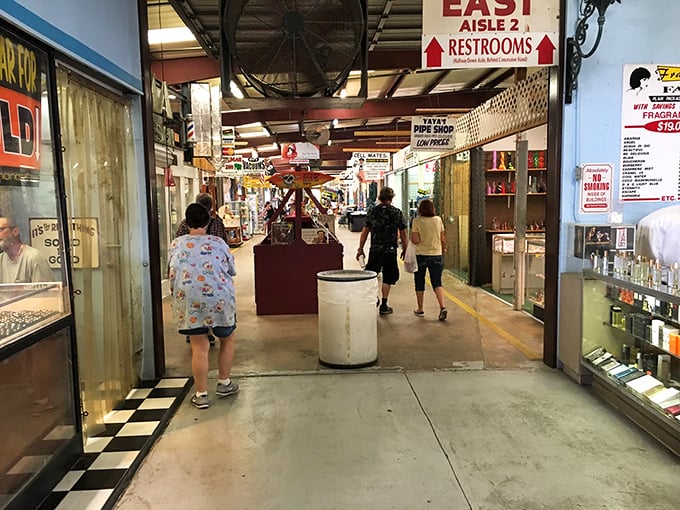 Down the rabbit hole we go. This unassuming corridor is actually a portal to thousands of items you never knew you desperately needed.