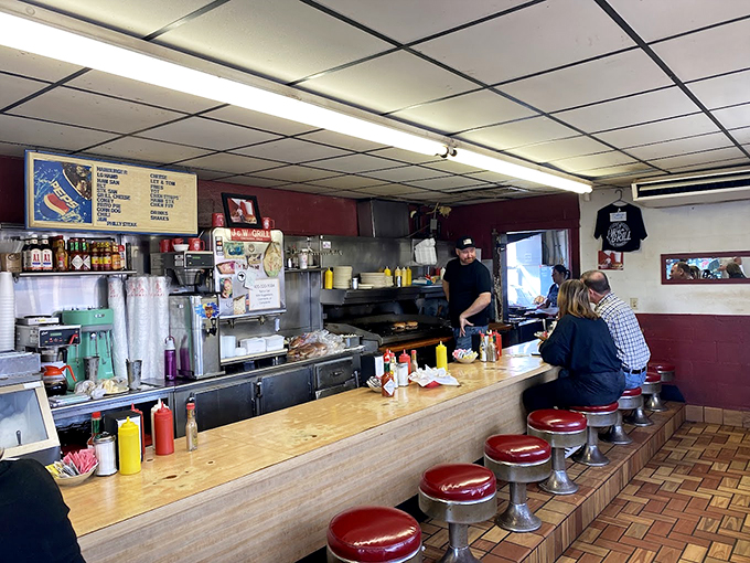 Pull up a red vinyl stool at the counter and watch culinary history unfold. This isn't Instagram food&mdash;it's the real deal that Instagram wishes it could capture. 
