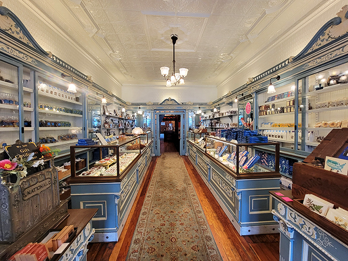Walking into Shane's is like stepping into a confectionery cathedral&mdash;polished wood, gleaming glass, and that carpet runner practically begging you to slow down and savor the moment. 