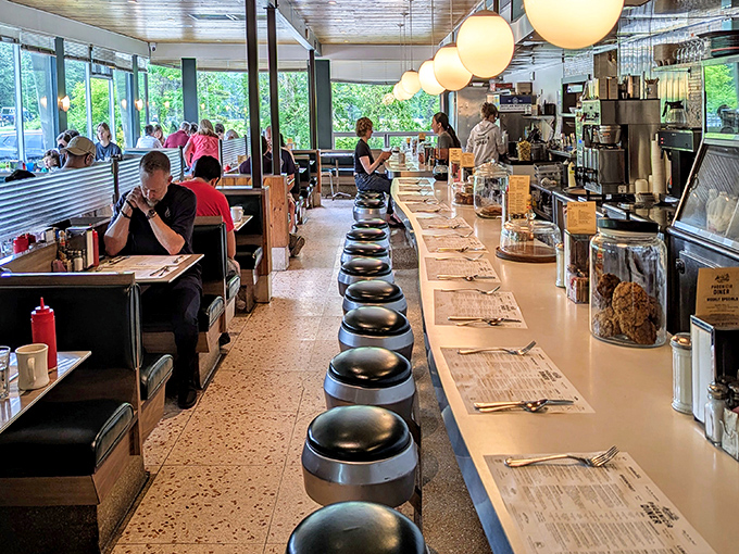 Counter culture at its finest&mdash;where spinning stools invite you to perch, sip coffee, and watch the breakfast ballet unfold in the open kitchen.