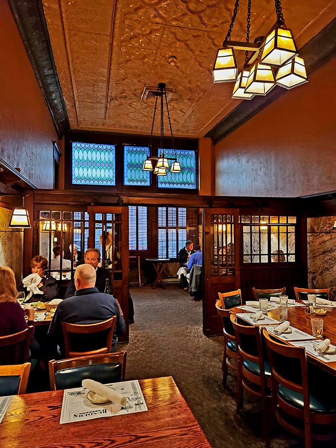 Step inside and the world slows down &ndash; tin ceilings, warm wood tones, and vintage lighting create an atmosphere where memorable meals have unfolded for generations.
